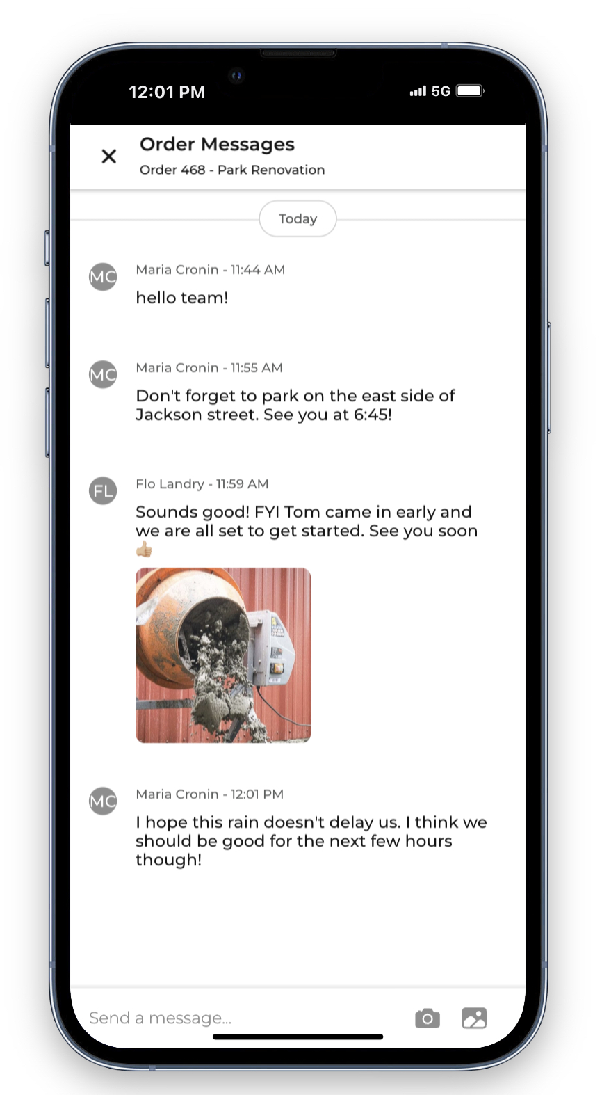 Order Messages on Mobile – Assignar Support