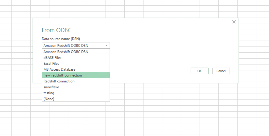 Data Share Connection Setup Excel Assignar Support