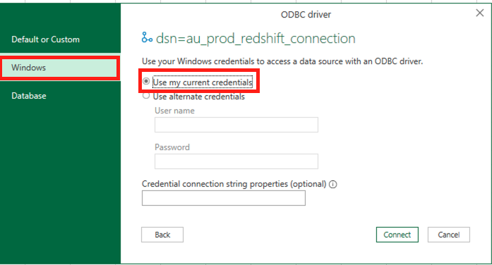 Data Share Connection Setup Excel Assignar Support 1221