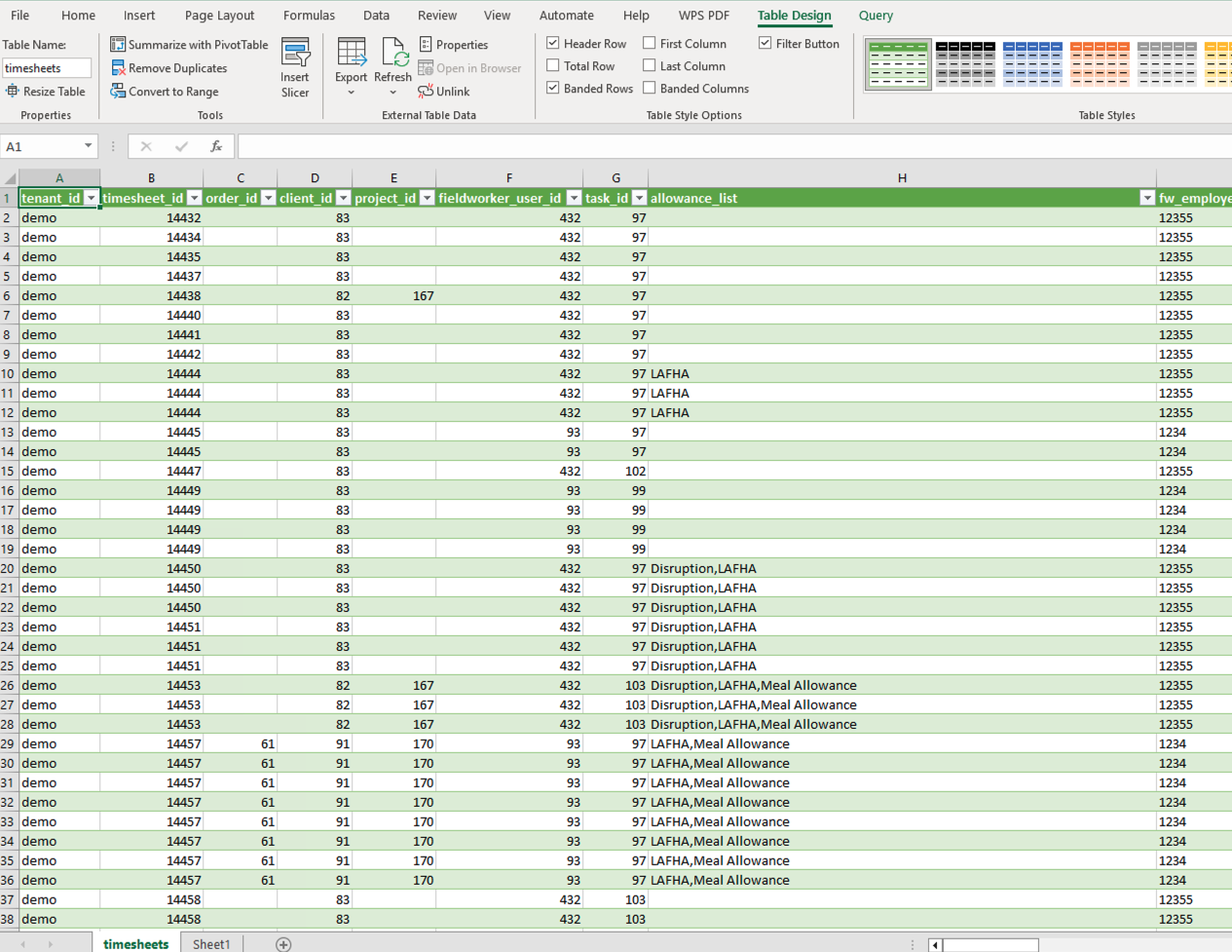 Data Share Connection Setup Excel Assignar Support