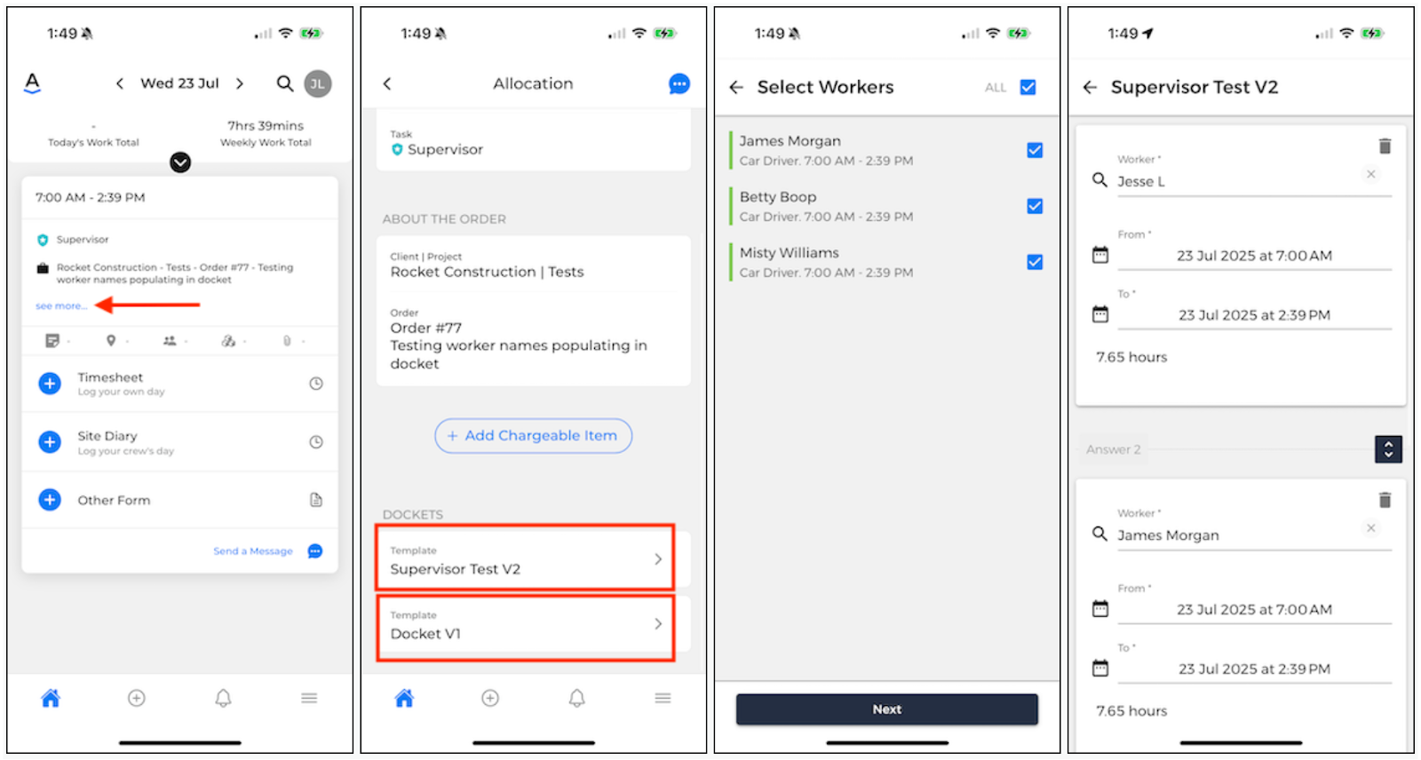 Auto-populating worker information in Dockets (tickets) – Assignar Support
