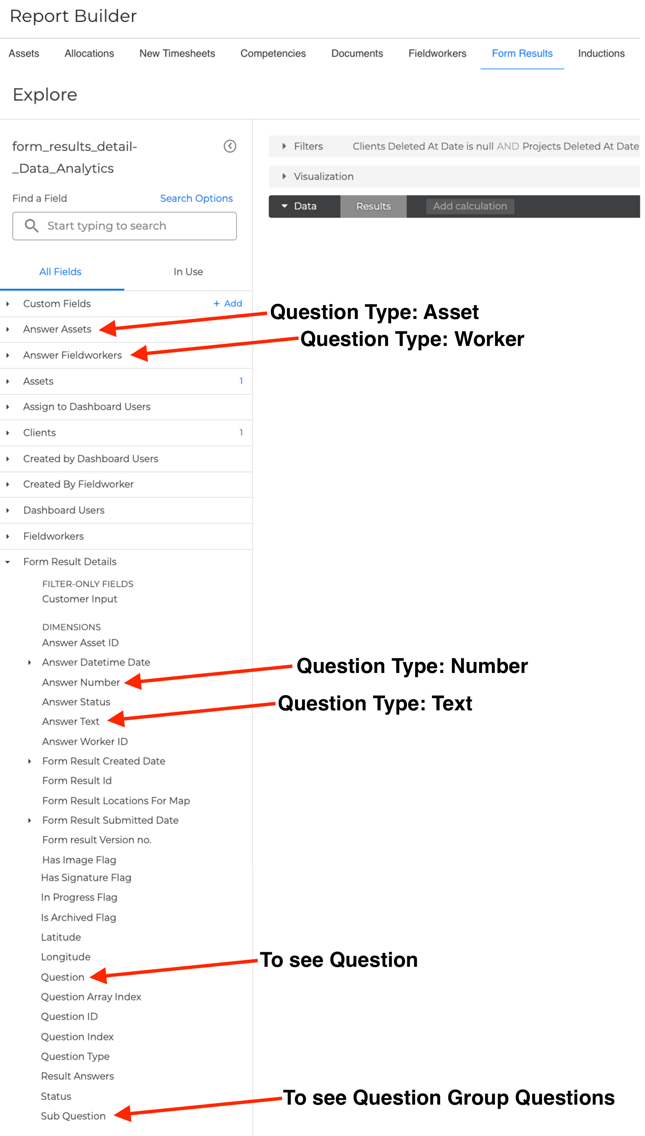Analysing Form Results – Assignar Support