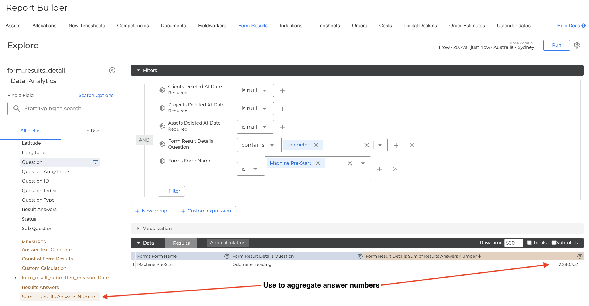Analysing Form Results – Assignar Support