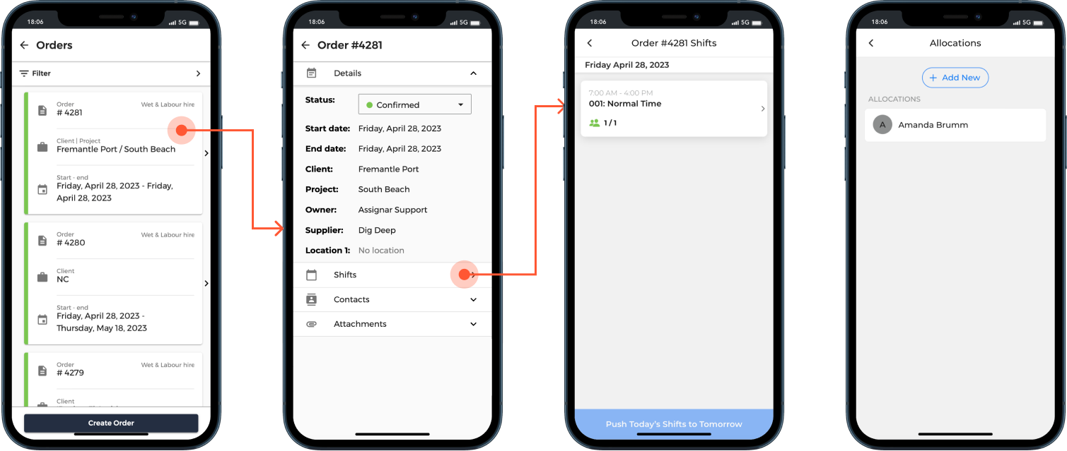 Mobile Scheduling (Supervisor) – Assignar Support