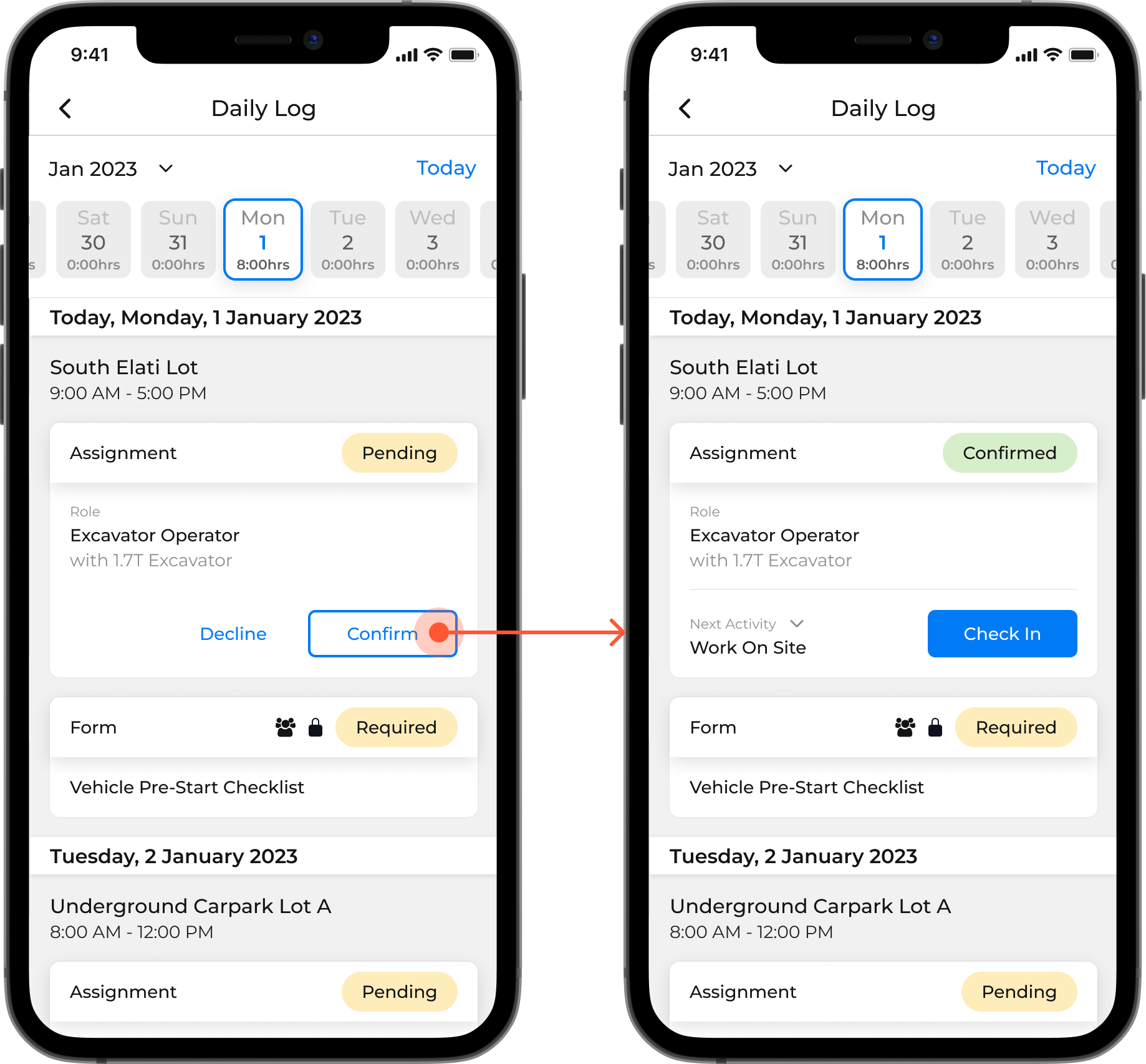 Submit a Check In/Out Timesheet – Assignar Support
