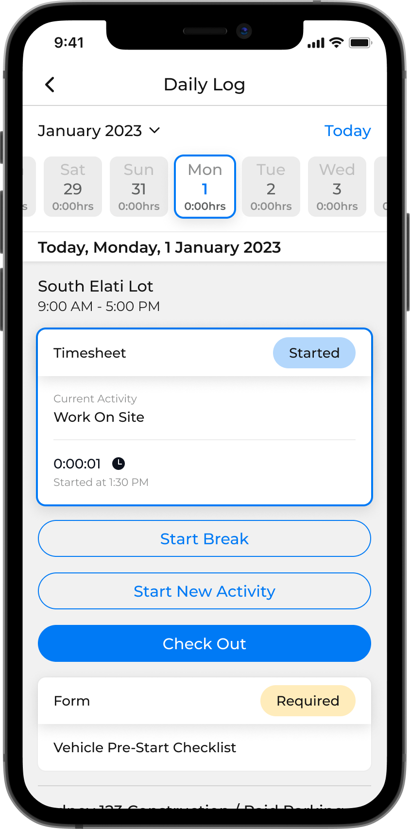 Submit a Check In/Out Timesheet – Assignar Support