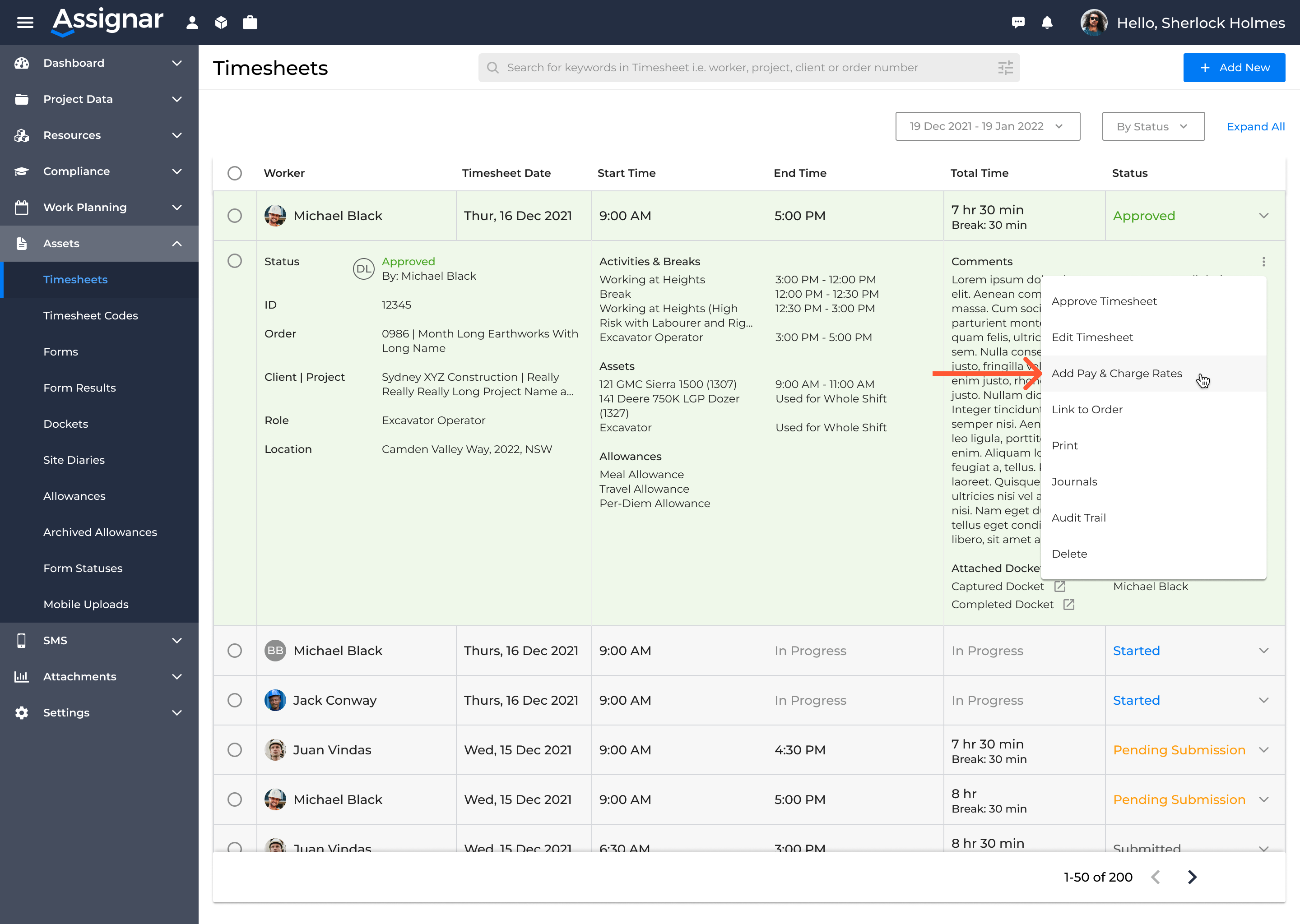 Adding Pay Rates to Timesheets – Assignar Support