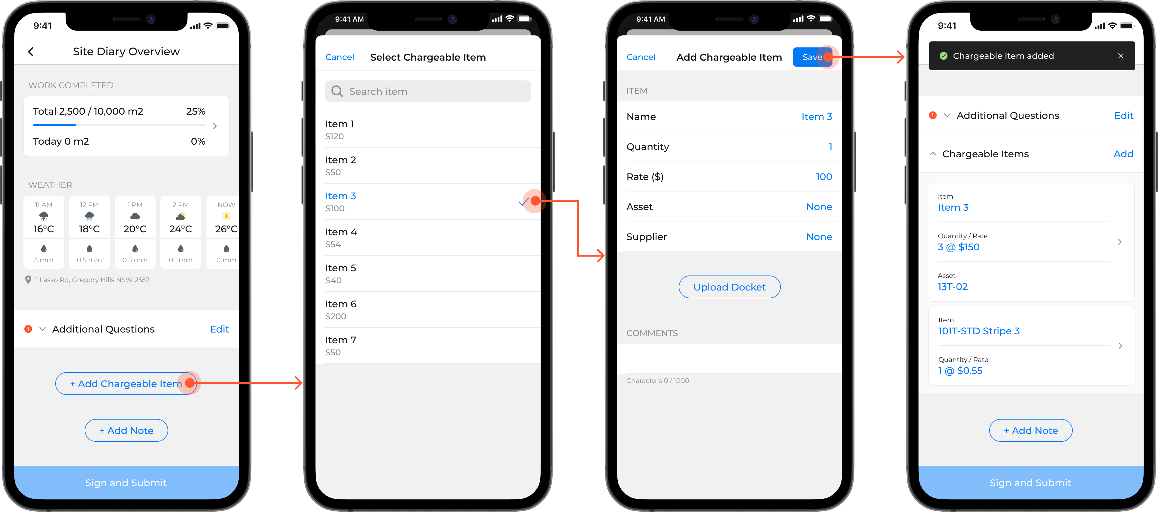 Track Expenses in Site Diary (with Chargeable Items) – Assignar Support