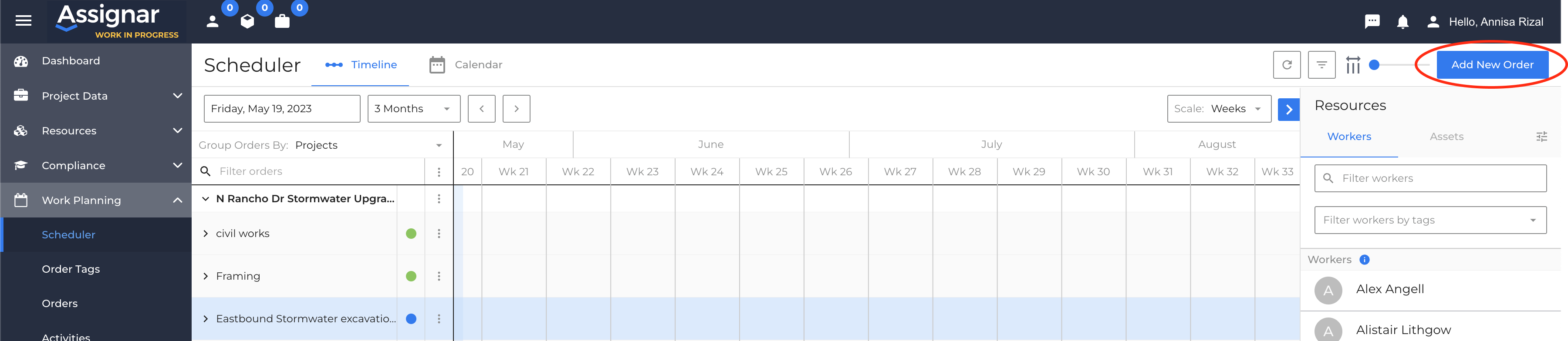 Create an Order – Assignar Support