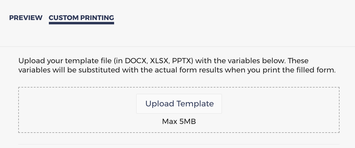 Set Up Forms Custom Print – Assignar Support