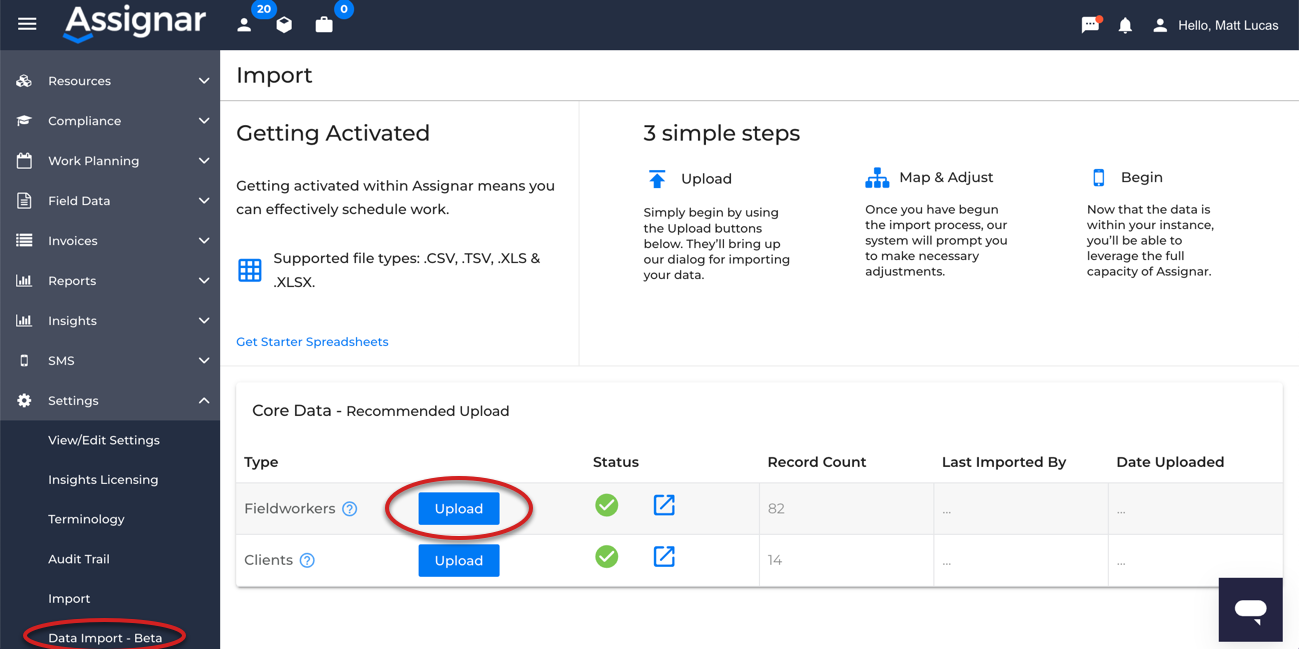 Set Up Your Workers – Assignar Support