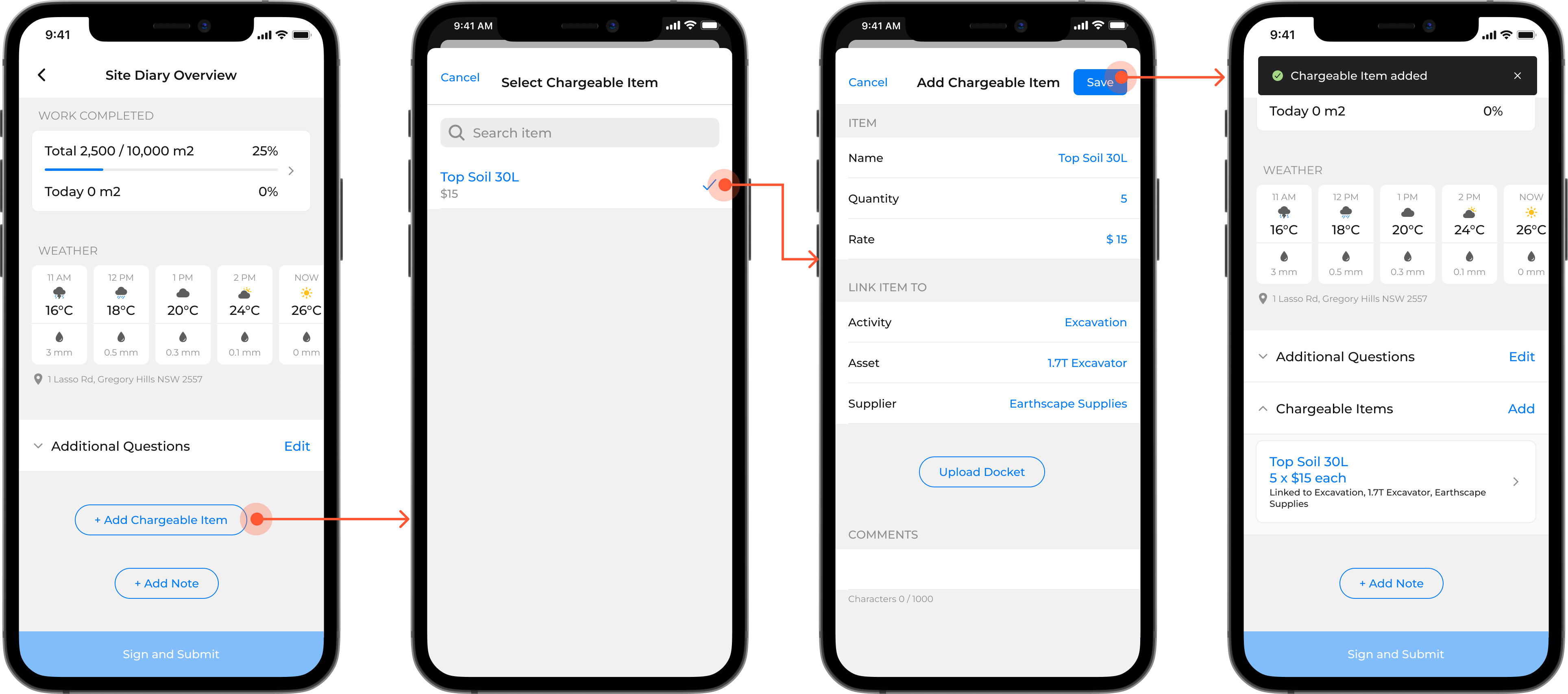 Track Expenses in Site Diary (with Chargeable Items) – Assignar Support